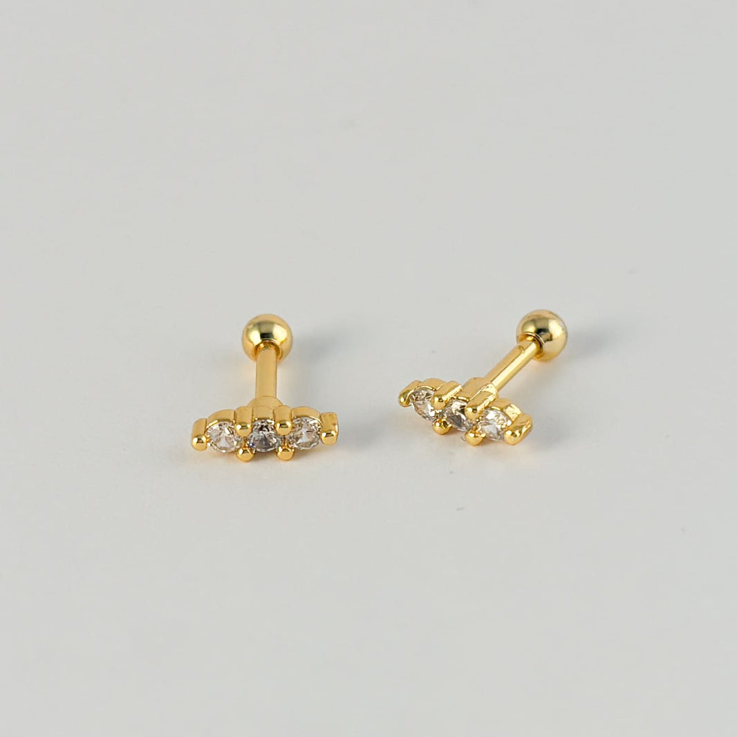 Broqueles y aretes pegados – Joyas Clover